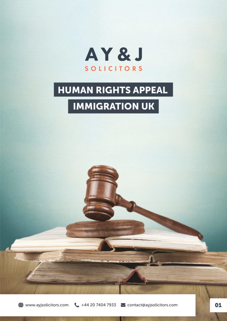 Human Rights Appeals in London,UK | A Y & J Solicitors