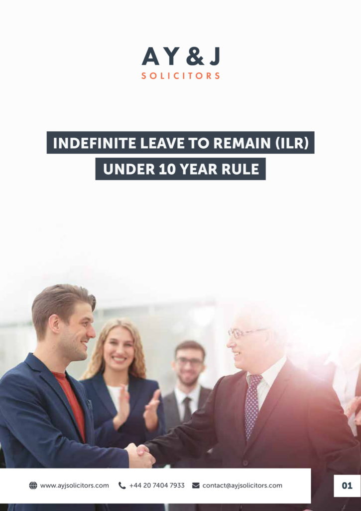 A Y & J Solicitors Helps Client Obtain Indefinite Leave to Remain Based ...